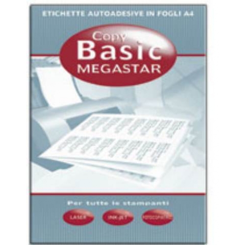 MEGASTAR SCAT.2400 ETICHETTE 70X36