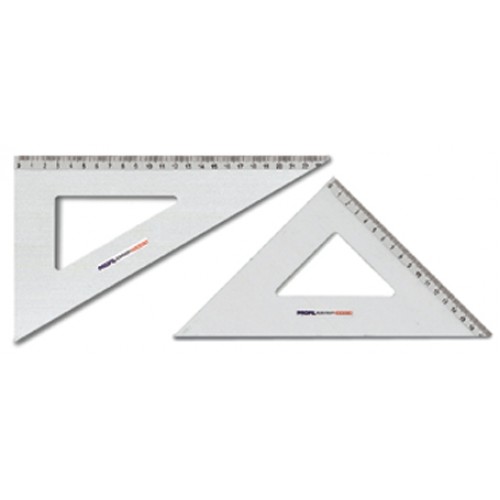 ARDA SQUADRA 45 GRADI CM.30 ALLUMINIO